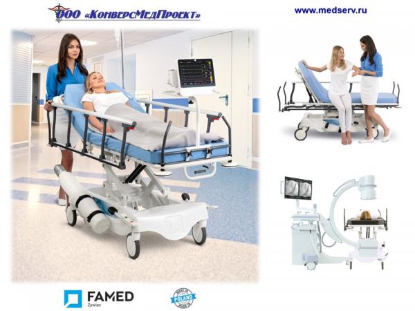 Каталки медицинские WP-02 (Spark), Famed, Польша, - надежность, функциональность, прекрасные ...